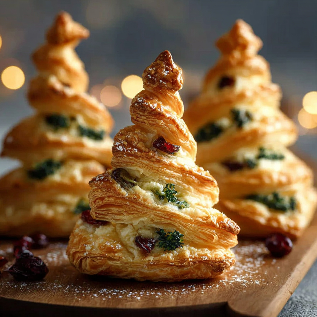 Puff Pastry Christmas Trees