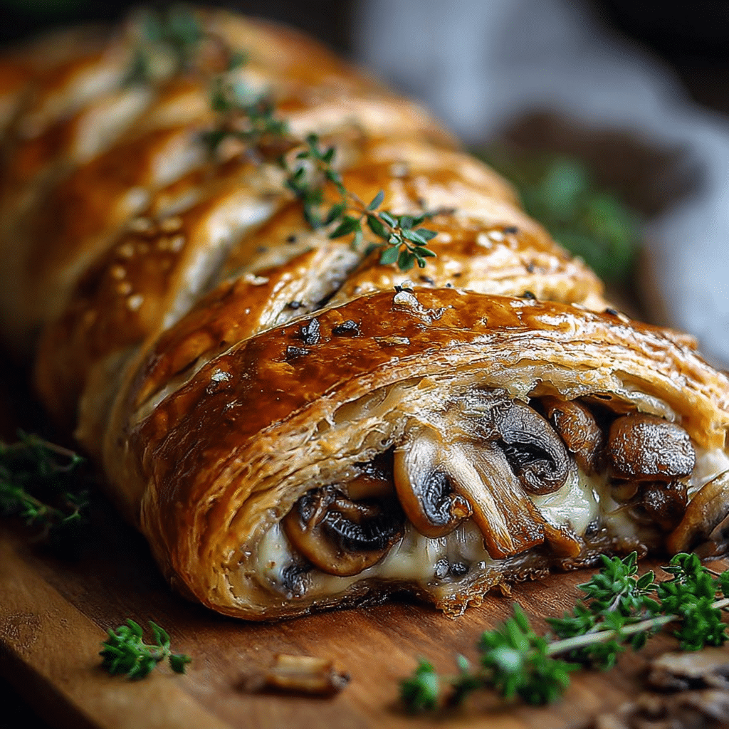 Herbed Mushroom & Gruyère Plait